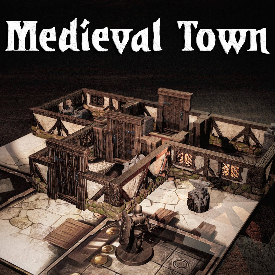 Medieval Village Wall and Door | Zombicide Black Plague, Green Horde ...