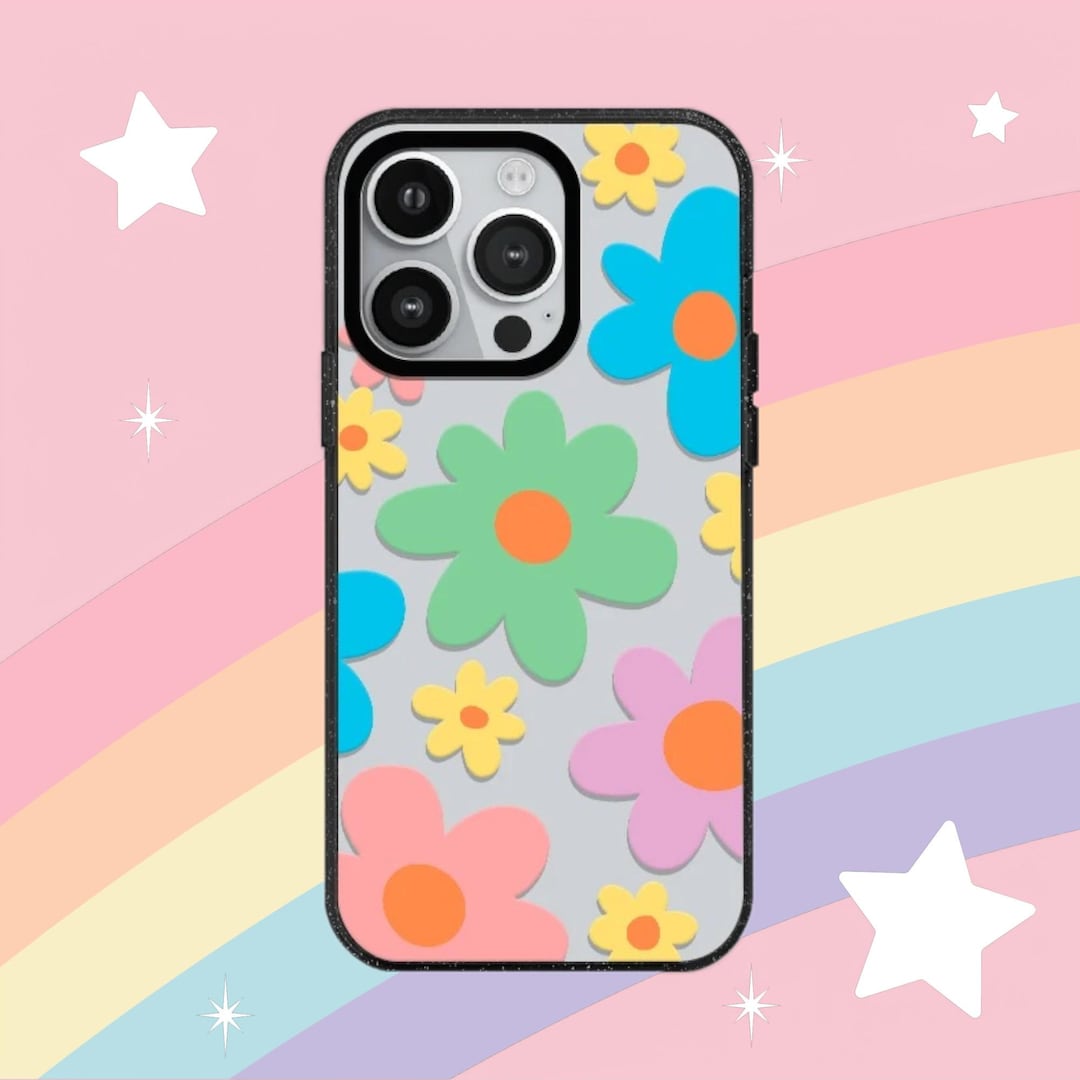 Magsafe Magnetic Liquid Silicone Case Gorgeous Floral Acrylic Phone ...