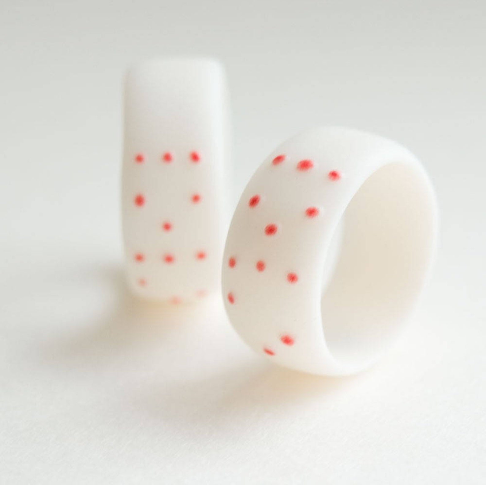 Personalised Porcelain Braille Ring, Custom Initial Ring - Etsy