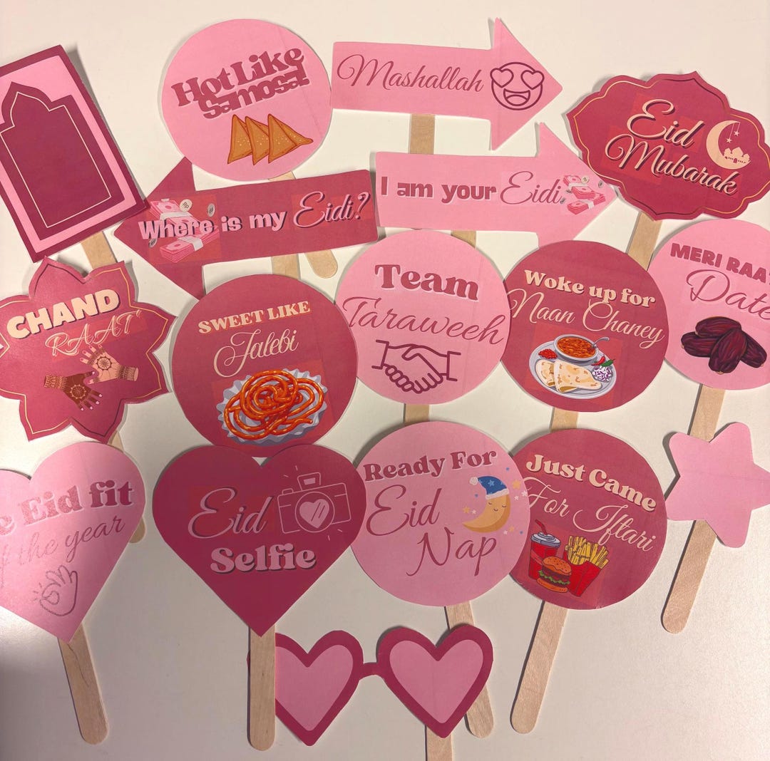 15+ Eid Celebration Ramadan Photo Props Muslim Eid Mubarak Photobooth ...