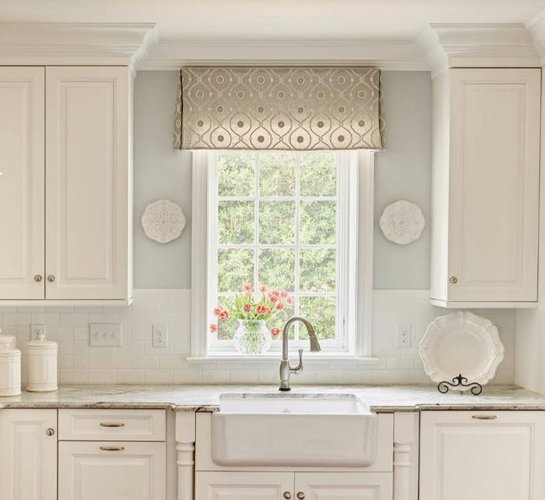 Custom Board Mounted Flat Panel Valance for Windows. Curtain Valance in ...