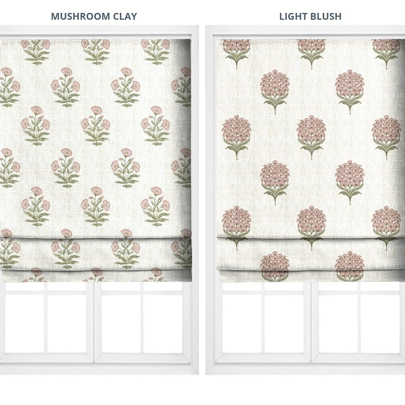 Dusty Pink Roman Blinds - Etsy