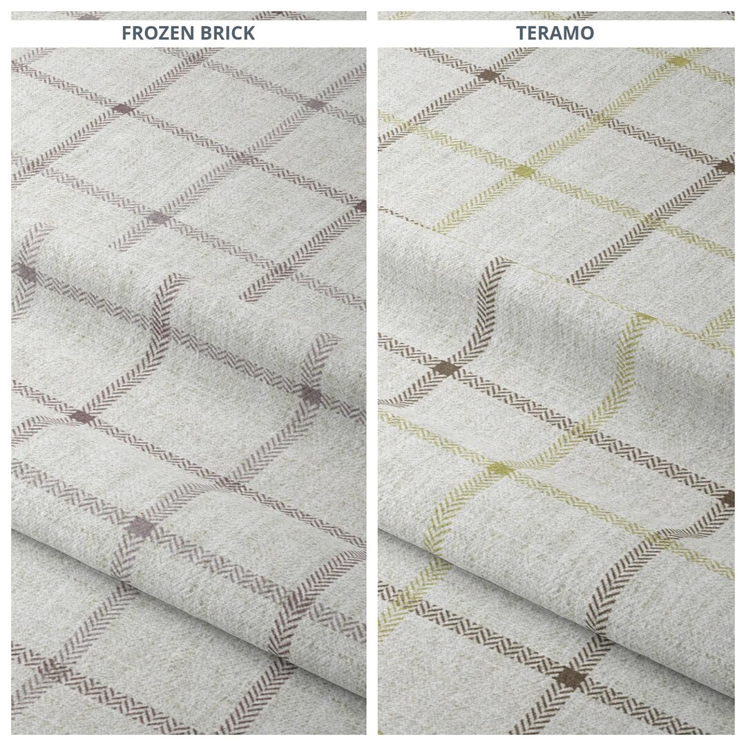 Windowpane Check Roman Shades. Plaid Fabric Window Blinds. Custom Sizes ...