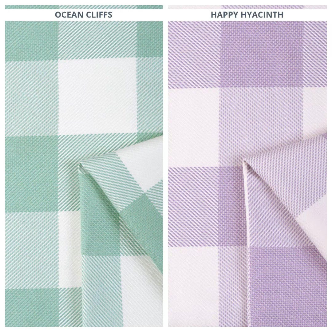 Buffalo Check Plaid Cotton Roman Shades. Custom Window Blinds for ...