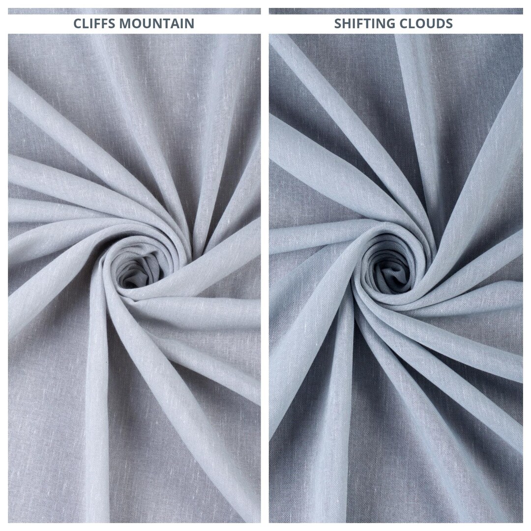 Plain Linen-texture Sheer Roman Shades. Light Filtering Custom Window ...