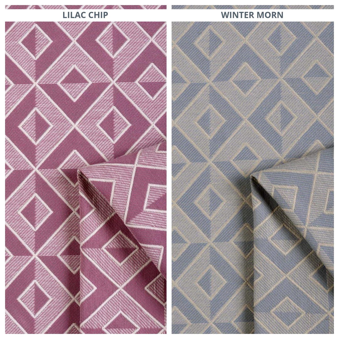 Argyle Geometric Striped Curtains. Custom Window Drapes for Bedroom ...