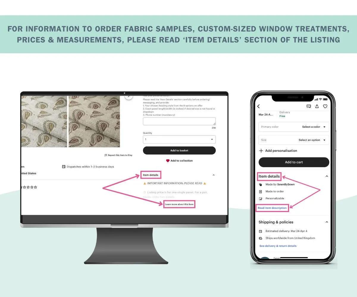 Crosshatch Geo-print Fabric by Yard for Window Treatments, Valance ...