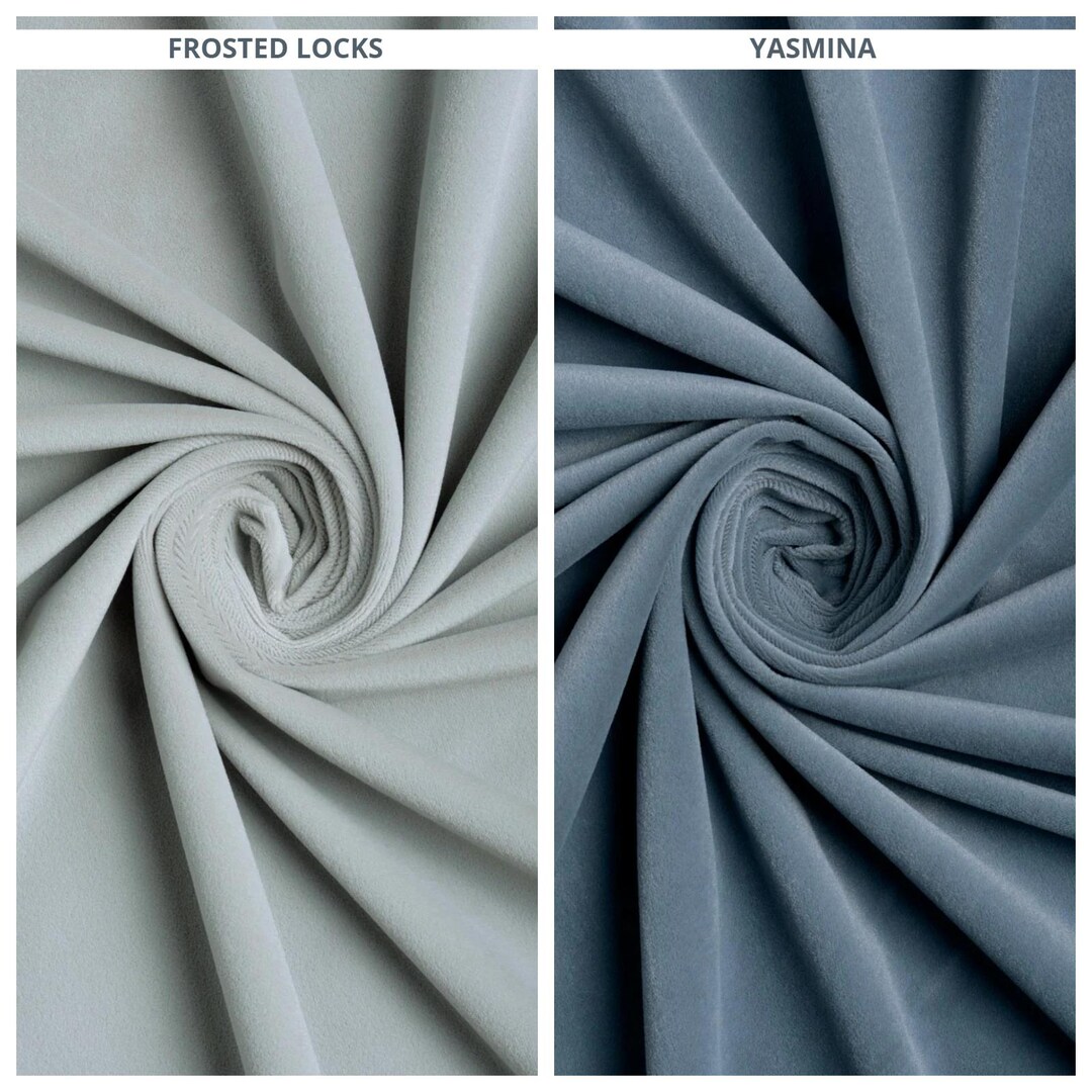 Plain Velvet Fabric by Yard for Window Treatments, Furniture Upholstery ...