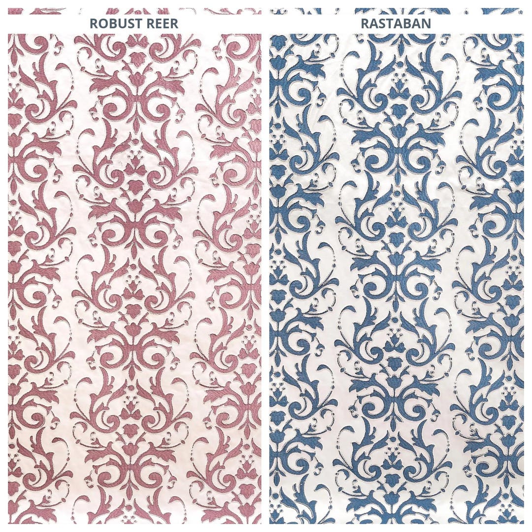Floral Damask Roman Shades. Custom Window Blinds for Bedroom, Living ...