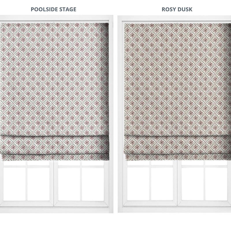 Pink Roman Shades - Etsy