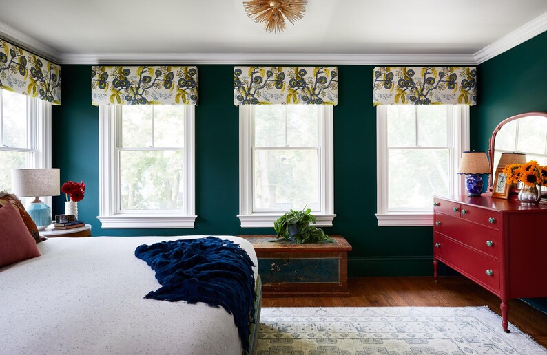 Custom Board Mounted Flat Panel Valance for Windows. Curtain Valance in ...