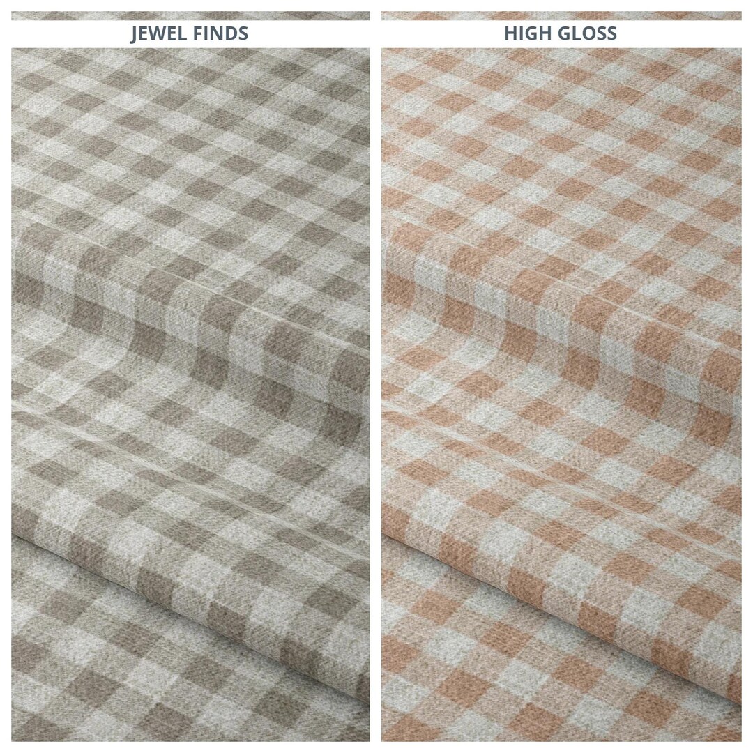 Small Check/ Gingham Print Roman Shades & Fabric Window Blinds. Custom ...
