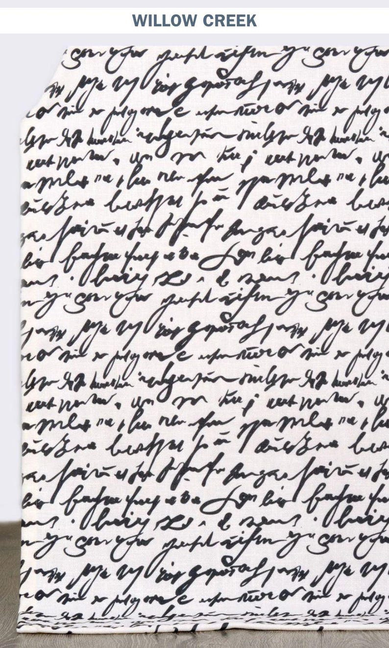 Cursive Script/ Moroccan Trellis Pattern Roman Shades. Black & White ...