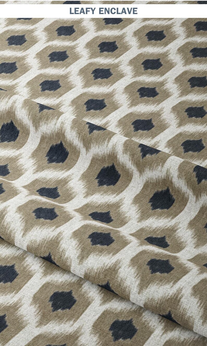 Ikat Honeycomb Print Fabric by the Yard for Upholstery, Sofa, Chairs ...
