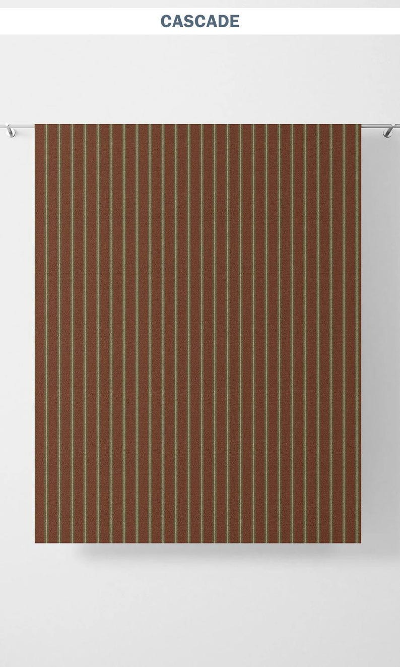 Ticking Stripe Roman Shades & Fabric Window Blinds. Custom Sizes - Long ...
