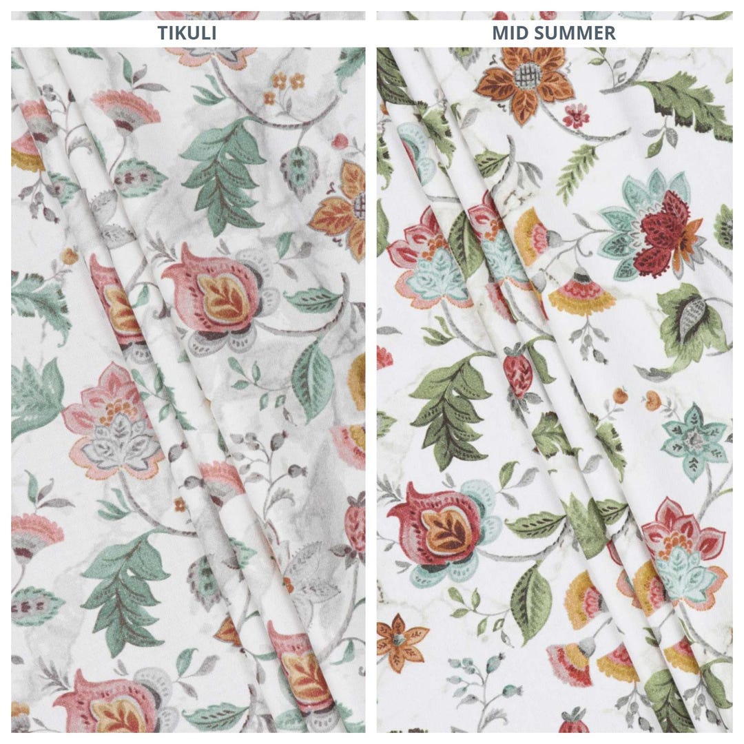 Floral Patterned Cotton Roman Shades. Custom Window Fabric Blinds in ...