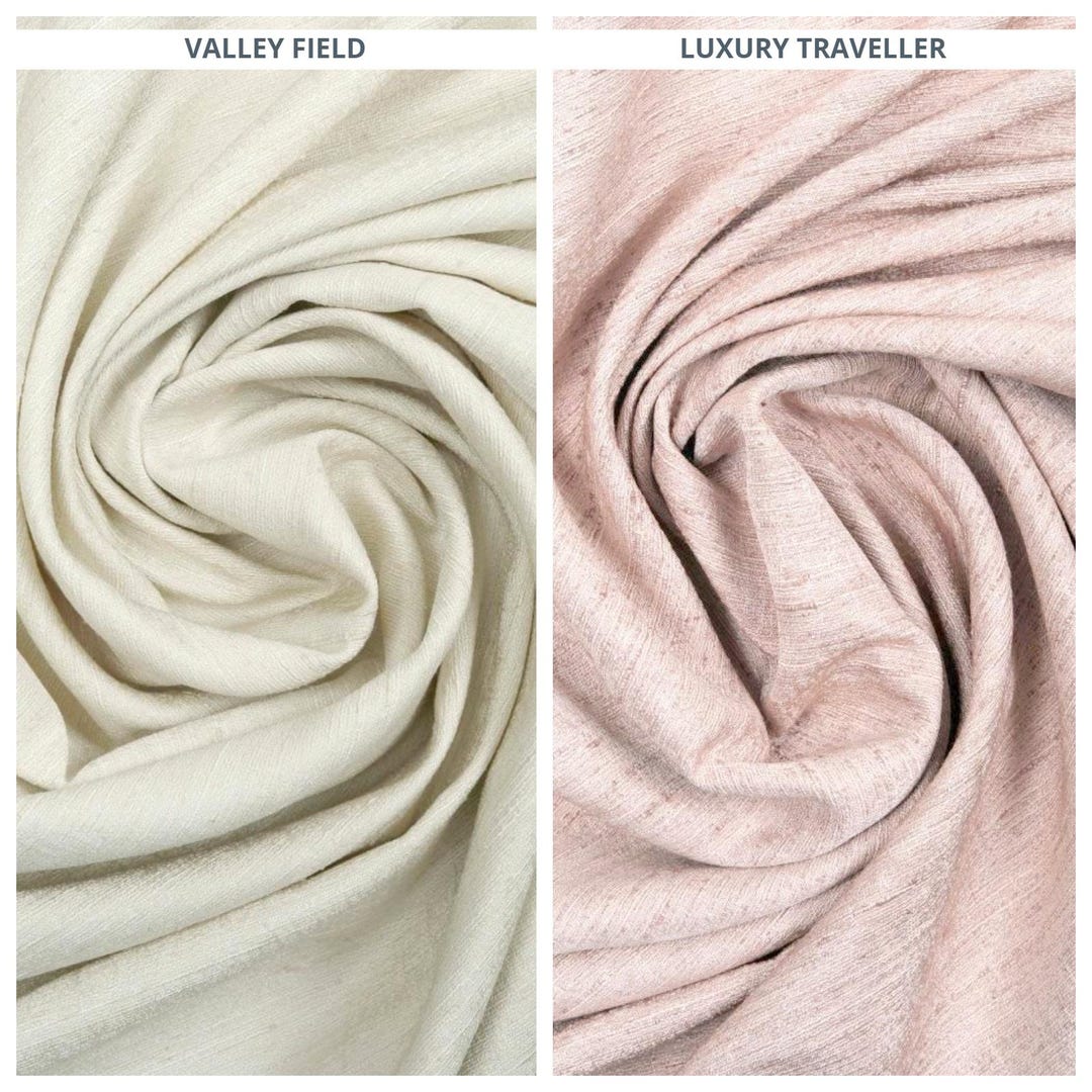 Plain Silk Blend Fabric by the Yard for Curtains, Roman Shades, Blinds ...