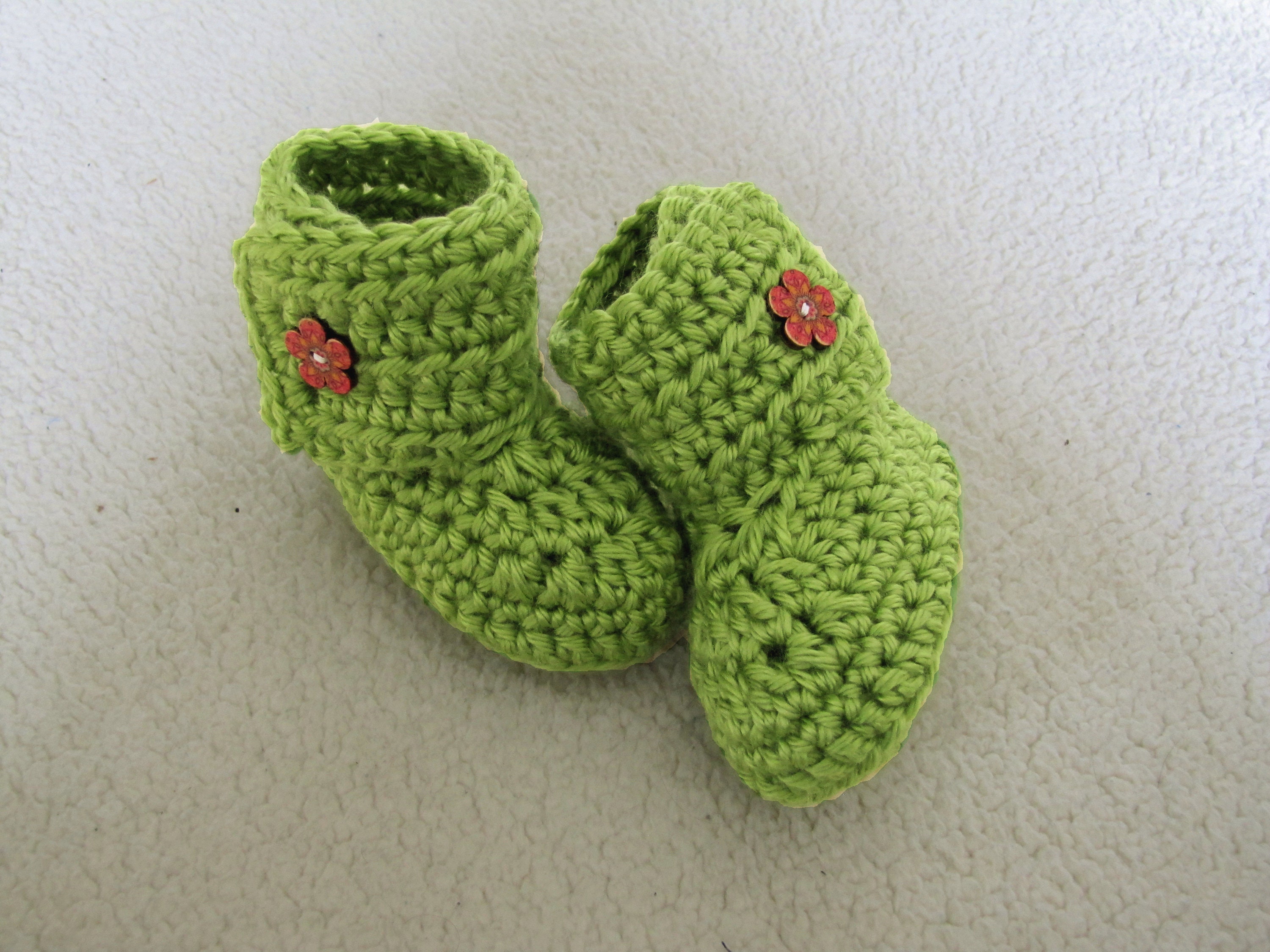 Spring Flower Booties Handmade Infant Booty Unique Baby | Etsy