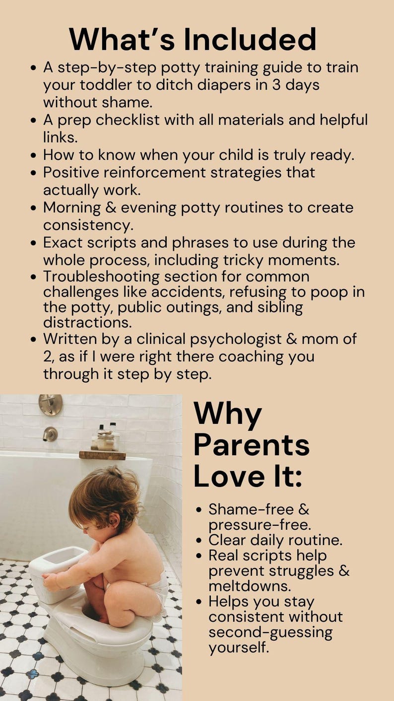 Potty Training Made Easy by Clinical Psychologist | 3-day Step-by-step Guide With Scripts & Tips ...