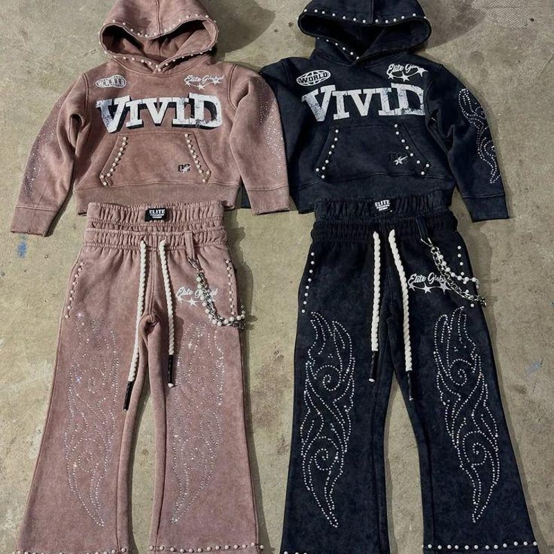 Rhinestone Tracksuit - Etsy
