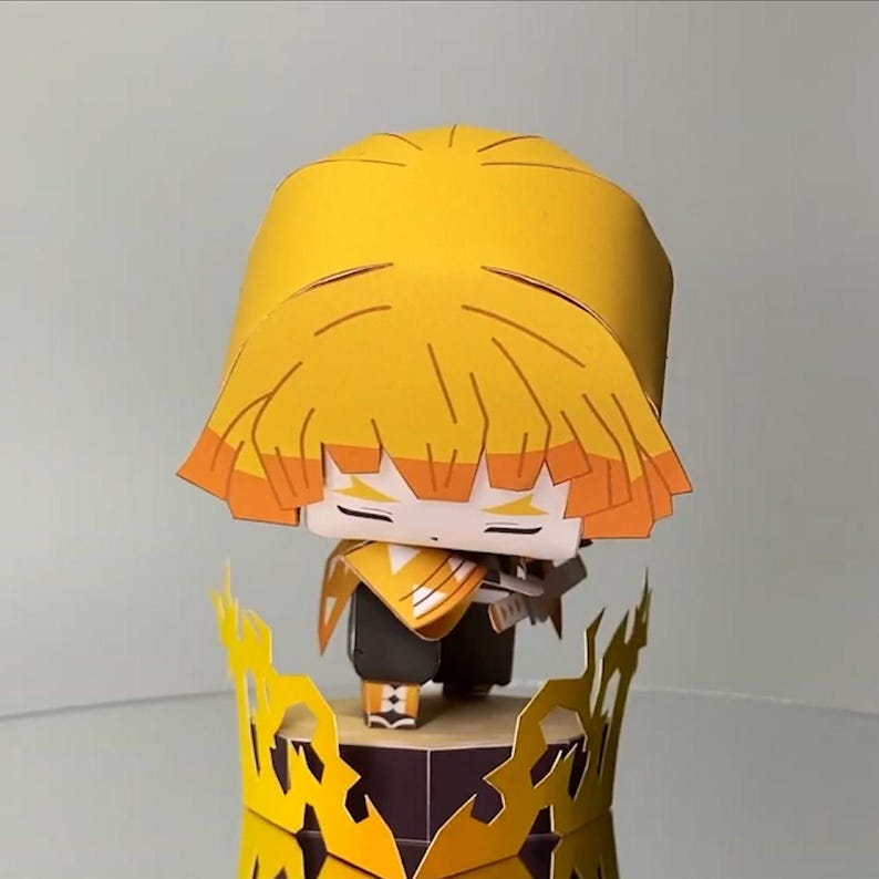 Thunder Warrior Papercraft – Anime DIY Figure, Printable PDF Template ...