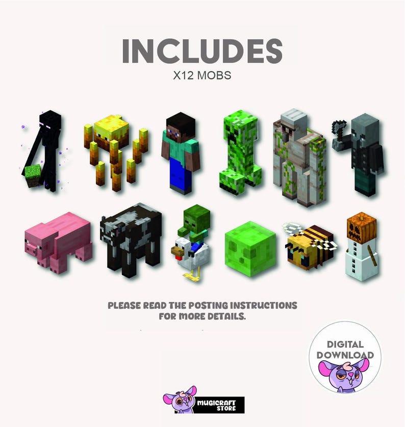 Cubecraft 3D DELUXE Super Pack – 27 High-quality A4 Templates (300 Dpi ...