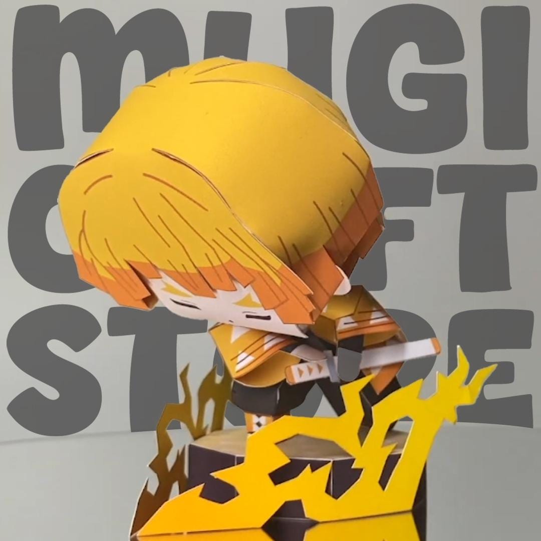 Thunder Warrior Papercraft – Anime DIY Figure, Printable PDF Template ...