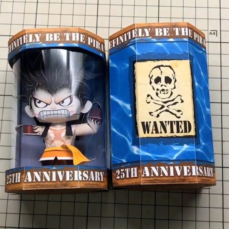 Luffy Gear 4 Snakeman Papercraft Figure DIY Pirate King Model ...