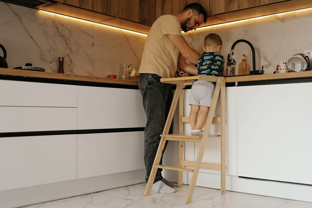 Folding Kitchen Helper Tower Super Thin Foldable Tower - Etsy
