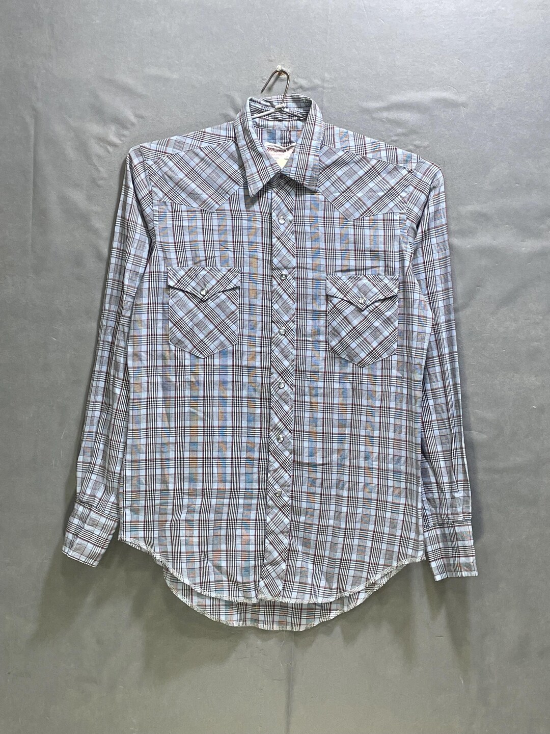 Vintage Wrangler 1990s Single Needle Long Tails Men's Pearl Snap ...