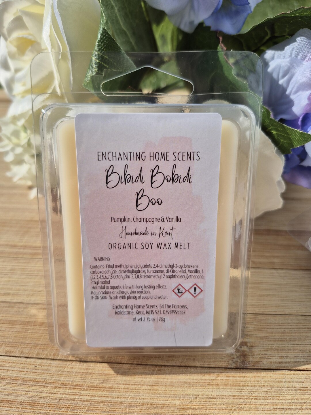 Pumpkin, Cham-pagne, Vanilla Scented Soy Wax Melt | Highly Fragranced ...
