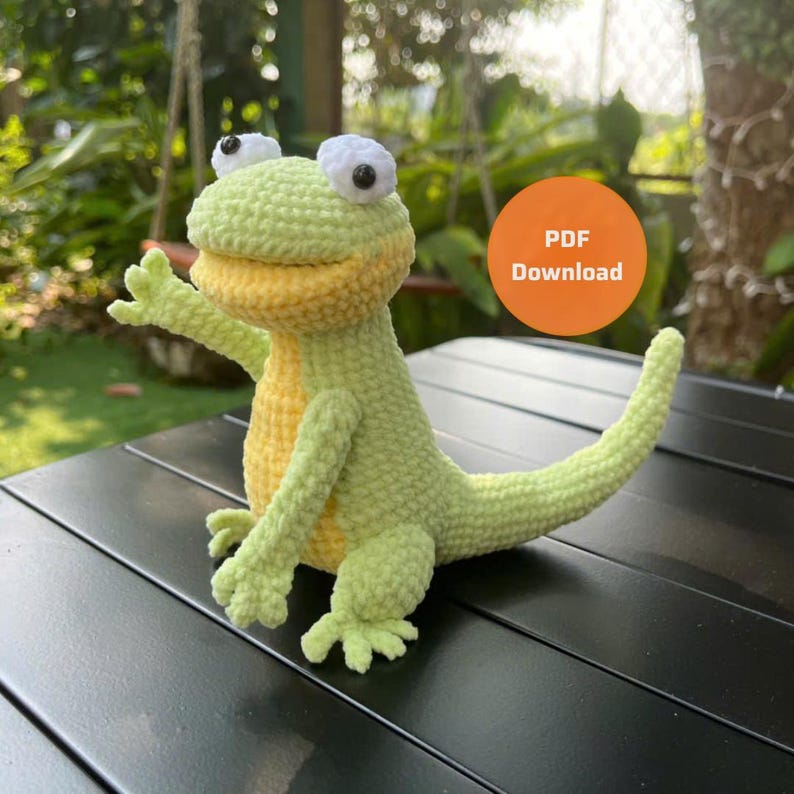 Crochet Lizard Pattern, Amigurumi Toy PDF, Beginner Friendly (PDF ...