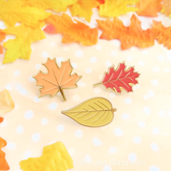Autumn Enamel Pin - Etsy