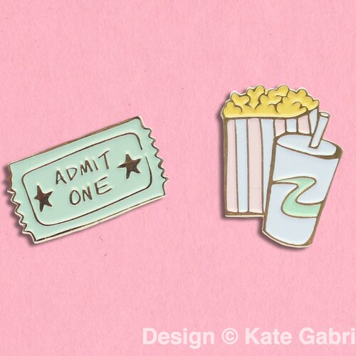 Movie Collar Clip Enamel Lapel Pin Set for Movie Fans / Buy 3 - Etsy