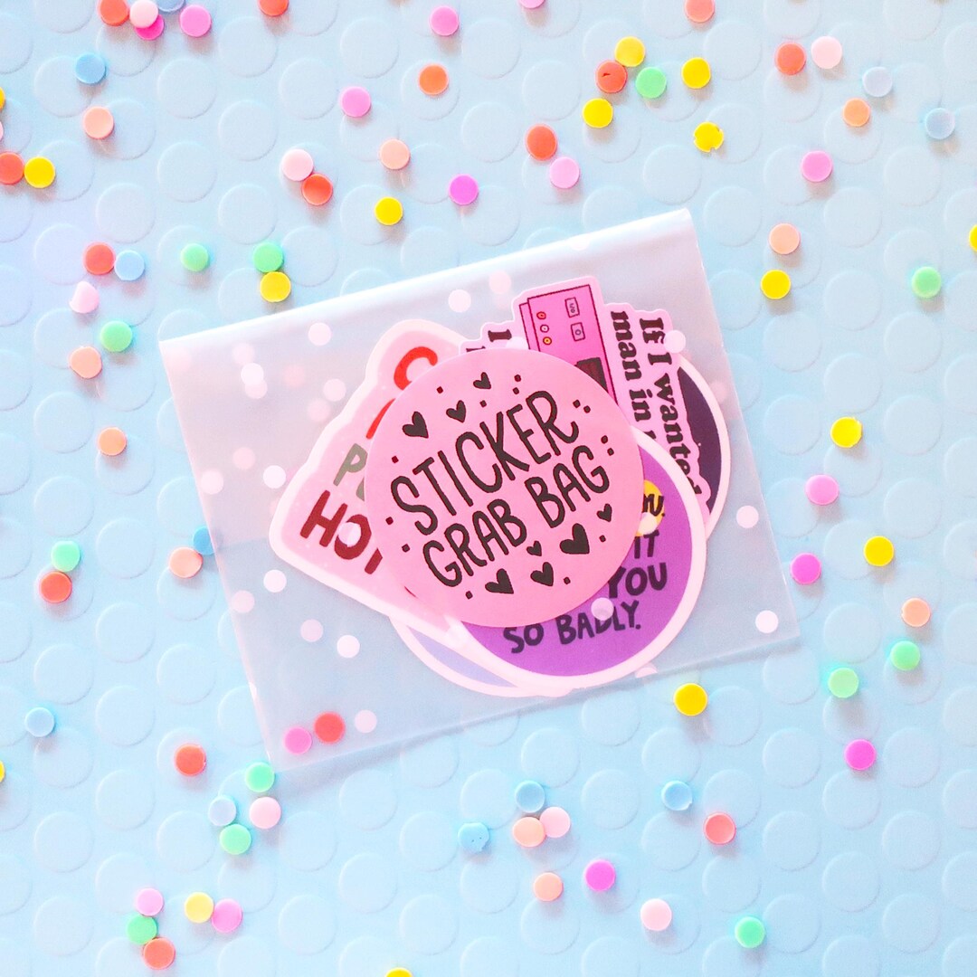 Sticker Grab Bag // 5 Random Stickers - Etsy