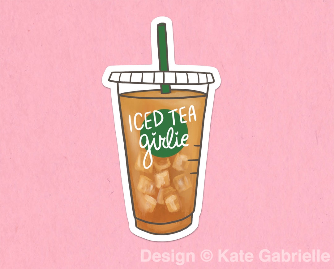 Iced Tea Girlie Sticker / Buy 3 Stickers Get 1 Free With Code ...