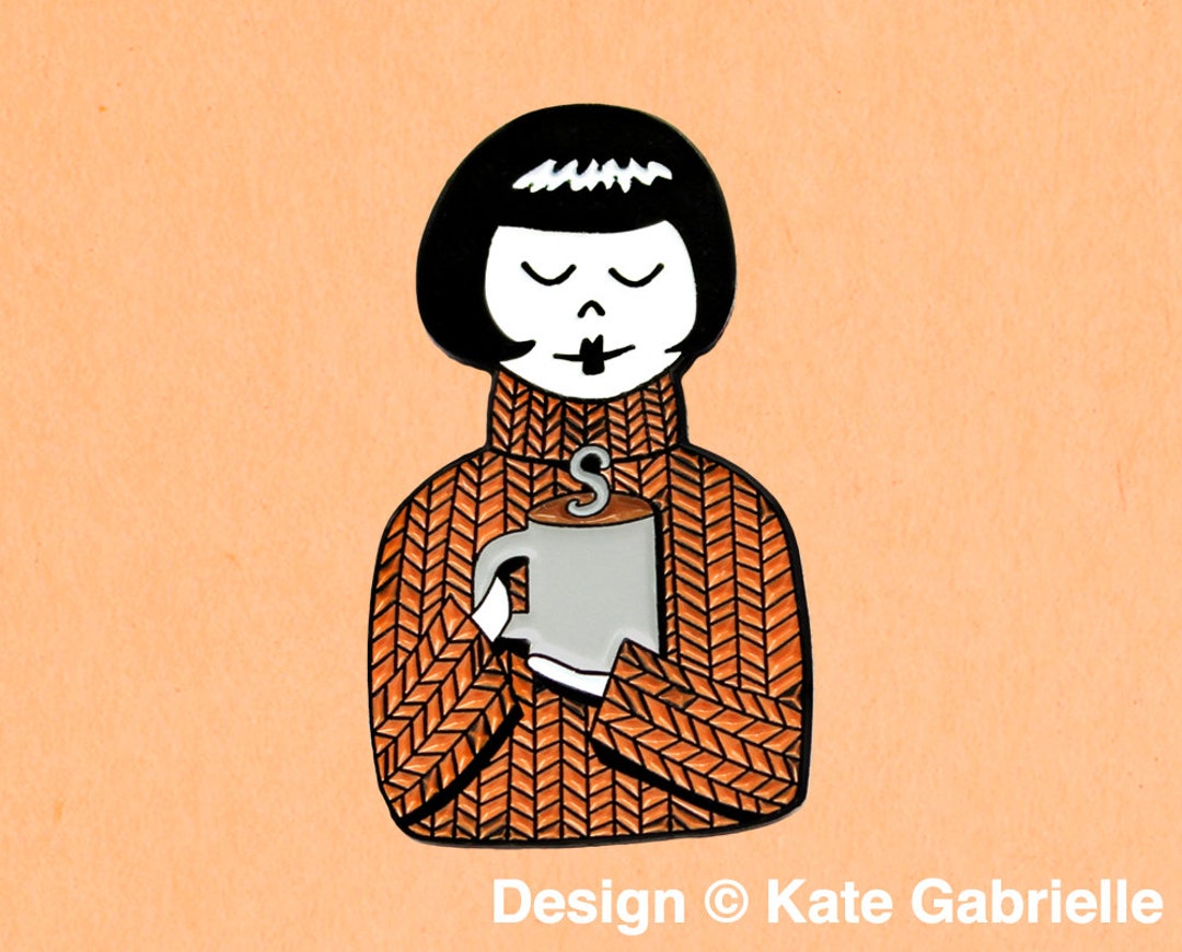 Sweater Weather Fall Autumn Hot Cocoa Enamel Lapel Pin / Buy 3 Pins Get ...