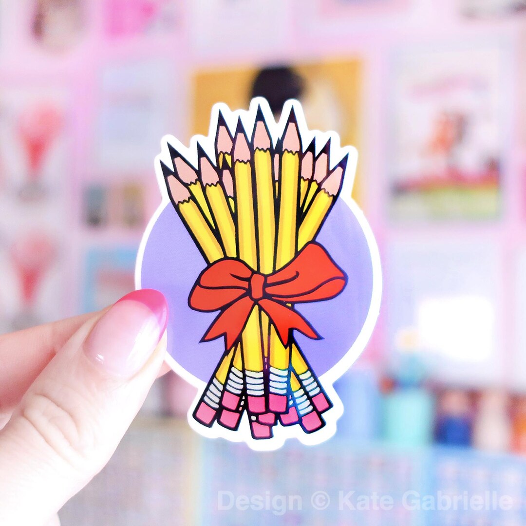 Bouquet of Sharpened Pencils Sticker / Buy 3 Stickers Get 1 Free With ...