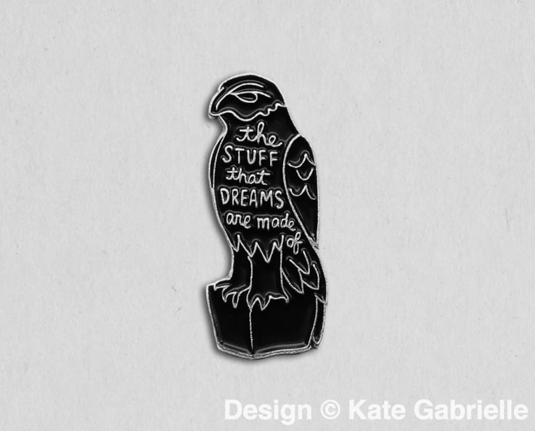 Classic Movie Falcon Enamel Lapel Pin the Stuff That Dreams Are Made of ...