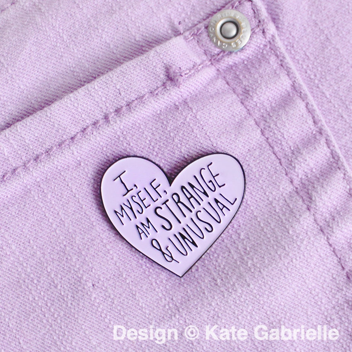 I Myself Am Strange and Unusual Enamel Lapel Pin / Buy 3 - Etsy