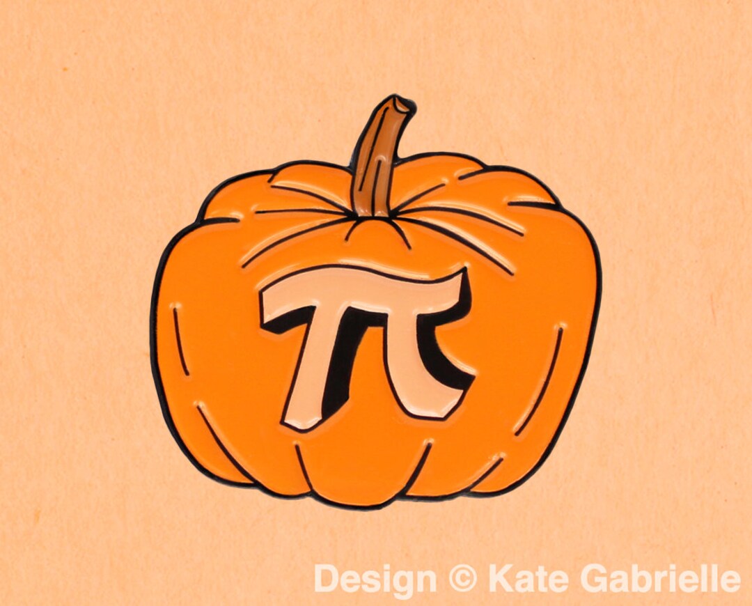 Pumpkin Pi Autumn Fall Halloween Enamel Lapel Pin / Buy 3 Pins Get 1 ...