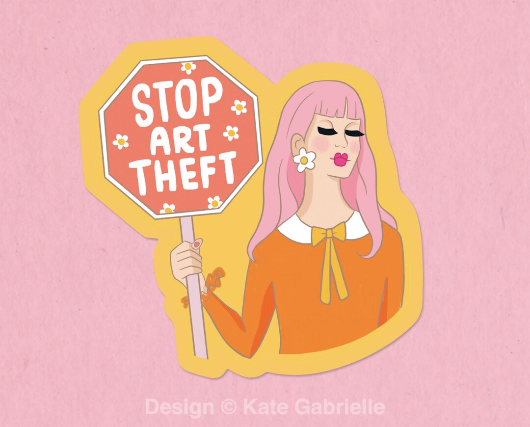 Stop Art Theft Sticker / Buy 3 Stickers Get 1 Free With Code ...
