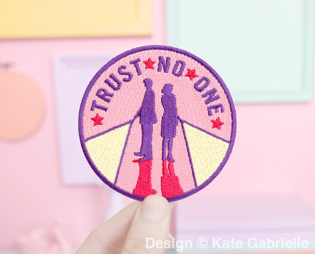 Trust No One 90s Tv Iron-on Patch - Etsy