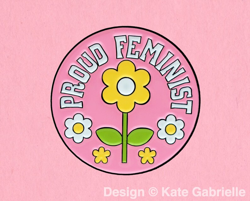 Proud Feminist Enamel Lapel Pin / Buy 3 Pins Get 1 Free With - Etsy