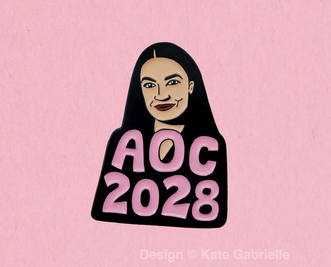 AOC 2028 Enamel Lapel Pin - Etsy