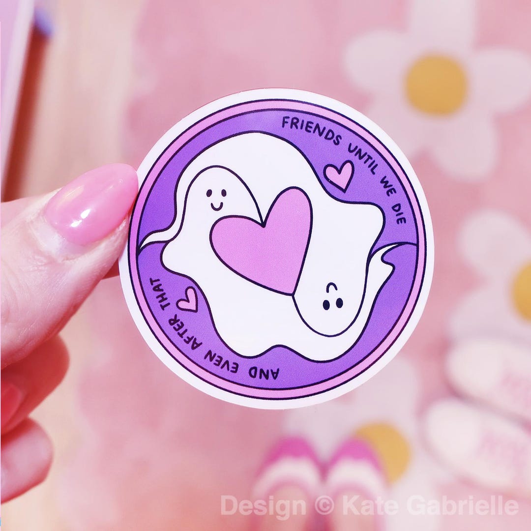 Ghost Friends Sticker / Buy 3 Stickers Get 1 Free With Code ...