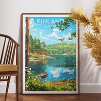 Finland Print Finland Illustration Helsinki Travel Poster Helsinki ...
