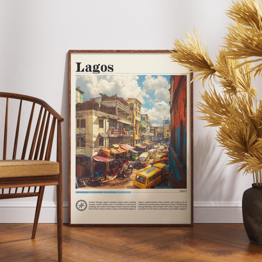 Lagos Travel Print - Nigeria, Lagos Poster, Nigeria Poster, Travel Wall ...