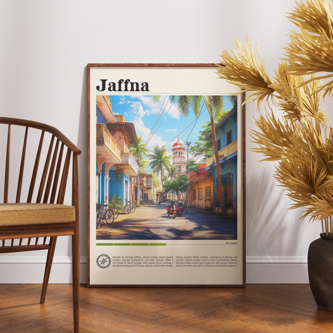 Jaffna Sri Lanka Travel Poster: Asia Wall Art Print - Etsy