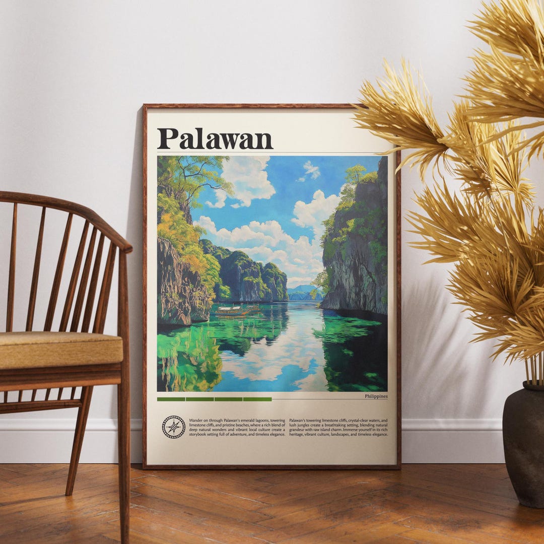 Palawan Travel Print - Philippines, Palawan Poster, Philippines Poster ...
